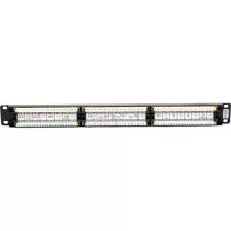 Excel Plus Cat6 24 Port Unscreened Patch Panel 1U - Black