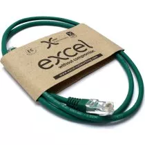 Excel Cat6 UTP RJ45 Ethernet Patch Lead LSOH 1m Green