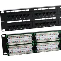excel cat5e 24-port and 48-port patch panels 100-726