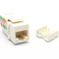 Excel Cat5e UTP Unscreened Keystone Jack IDC Punch Down White (Box 24)