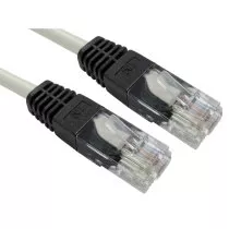 Cat5e UTP RJ45 Ethernet Crossover Patch Leads 2m - Grey