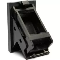 Excel 6C Angled Shutter For Keystone Jack - Black