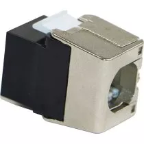 Excel Cat6A UTP Unscreened Low Profile Keystone Jack Toolless - Black (B...