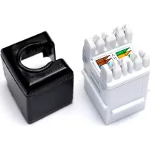 Excel Cat6A UTP Unscreened Keystone Jack IDC Punch Down White (Box 24)