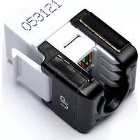 Excel Cat6A UTP Unscreened Keystone Jack IDC Punch Down White (Box 24)