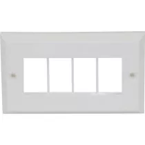 Excel Double Gang Faceplate - Excel 6C Modules