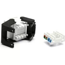 Excel Cat6 UTP Unscreened Low Profile Keystone Jack Toolless - White