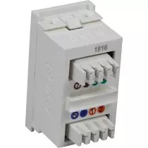 Excel Cat6 UTP RJ45 Euro Standard Module - White
