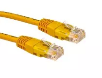 Cat5e UTP RJ45 Ethernet Patch Cable 0.25m - Yellow - 26AWG