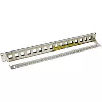 Excel 16 port 1U Unloaded Black Keystone Frame