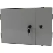 6 Port SC Duplex 2 Door Lockable Wall Mounted - Loaded